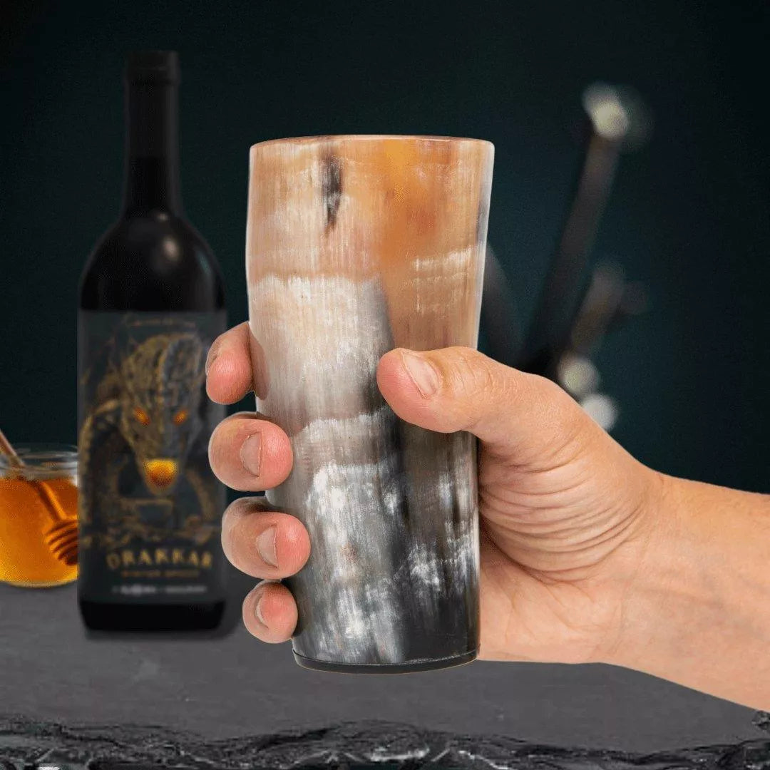 Power Mead Cup - 10oz. Polished Viking Drinking Horn – AleHorn